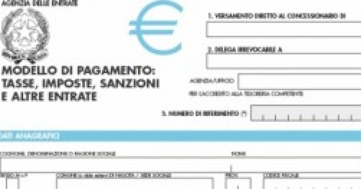 Novità modello F24: da ottobre il nuovo modello verrà pagato per via ...
