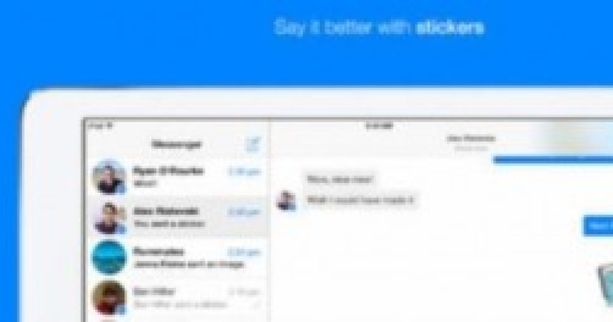 Facebook Messenger 7 per Apple iPad: l'applicazione è disponibile ...