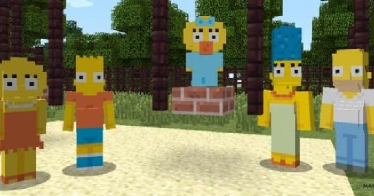 I personaggi dei Simpson arrivano su Minecraft per Xbox Live