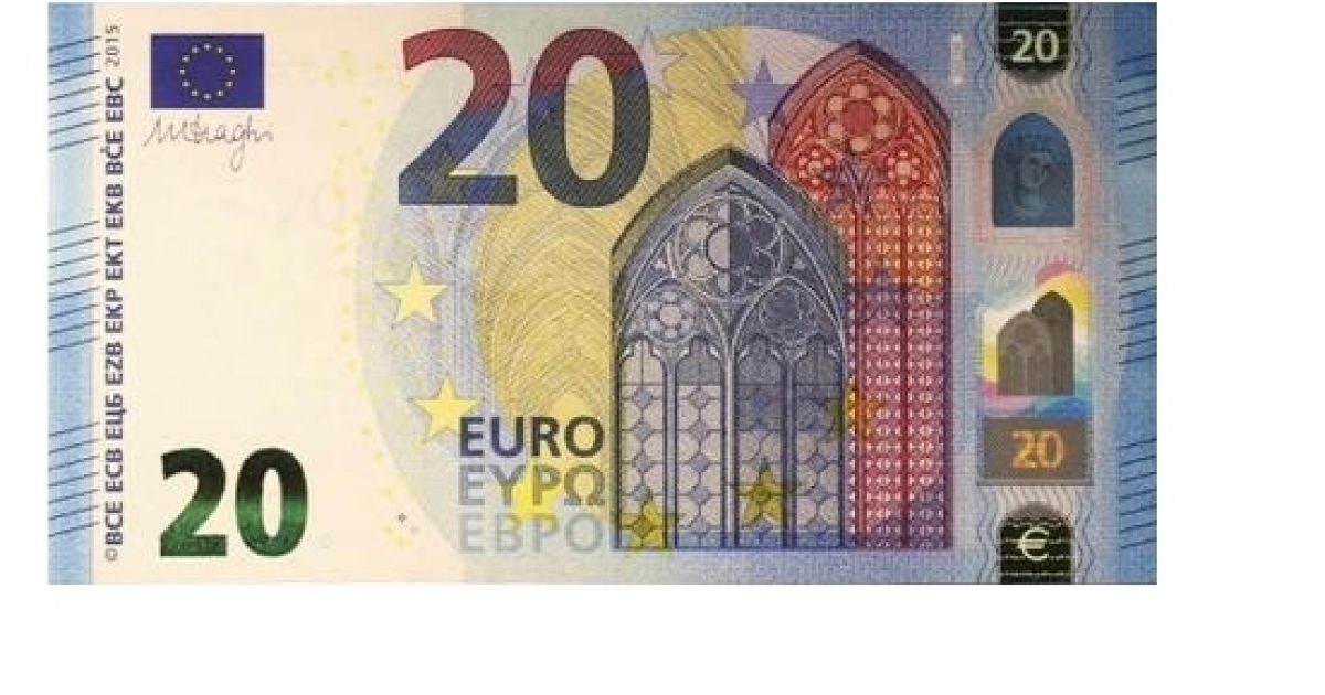 Da oggi circolerà la nuova banconota da 20€ della 'serie Europa'