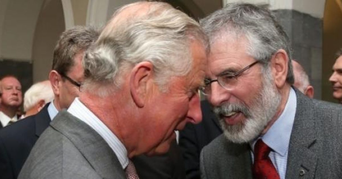 Prince Charles and Gerry Adams share historic handshake