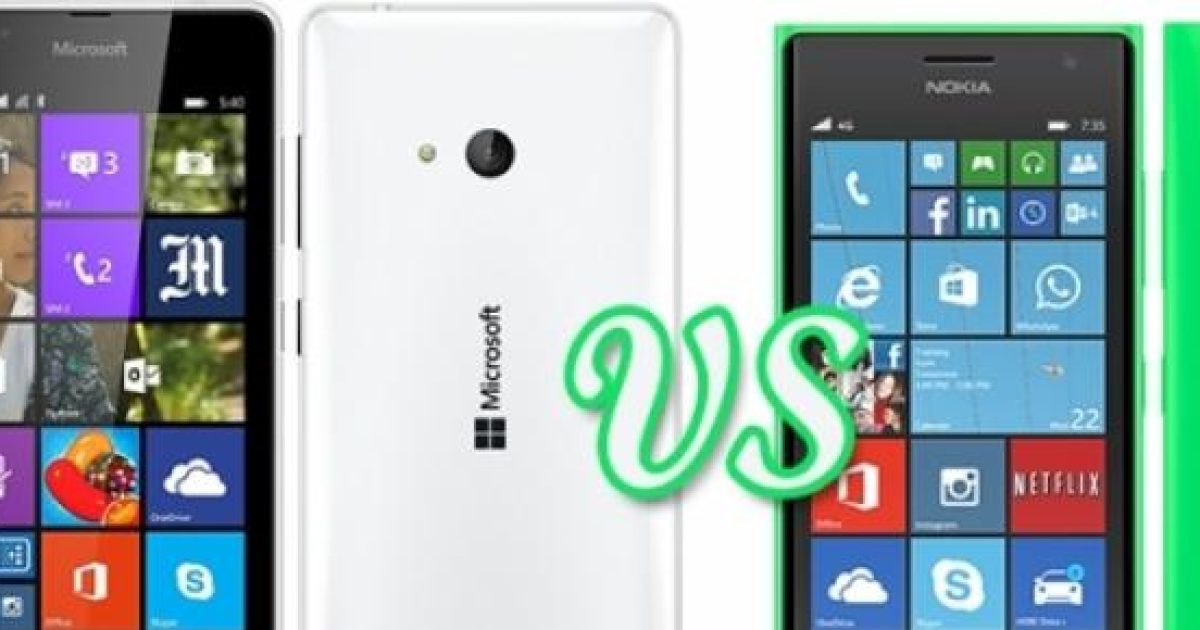 Microsoft Lumia 540 vs 735