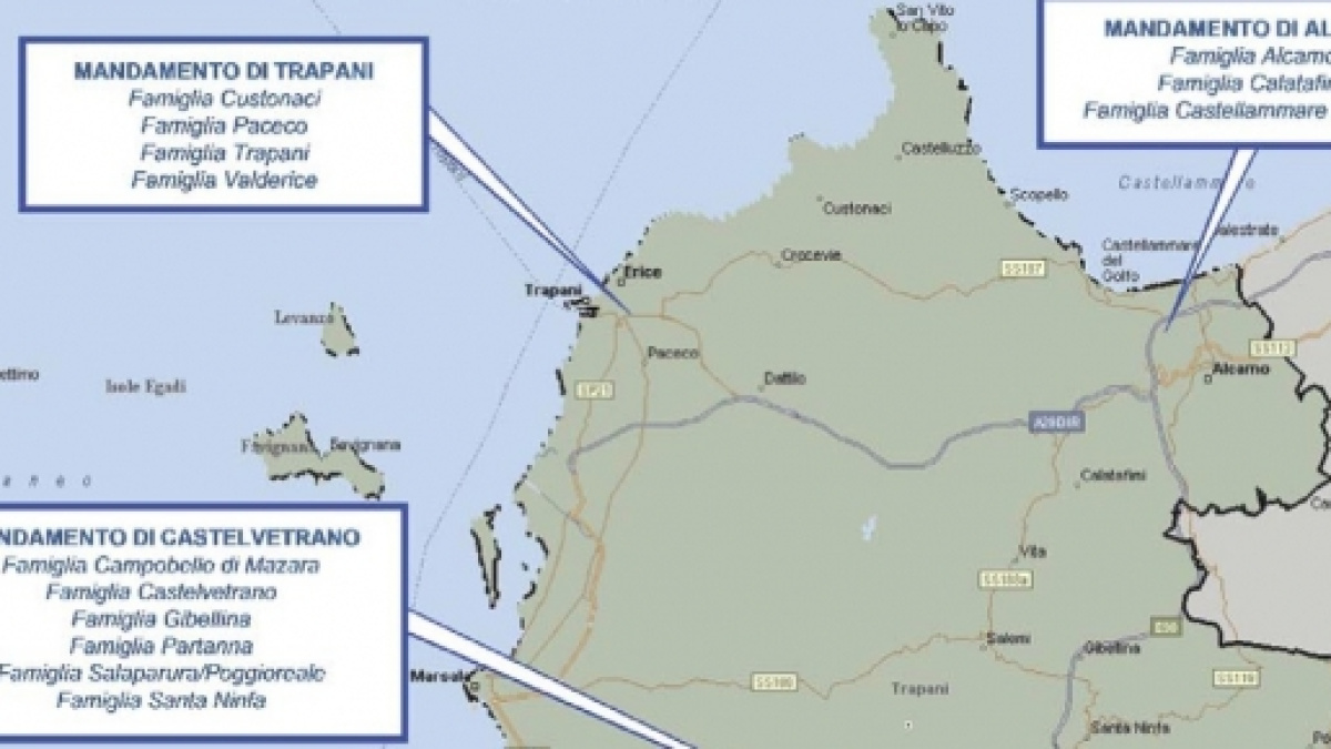 Mafia: la mappa del potere in provincia di Trapani, 'feudo' di Matteo ...