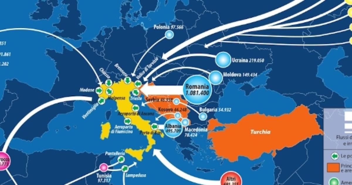 Immigrazione: più italiani all'estero che stranieri in Italia