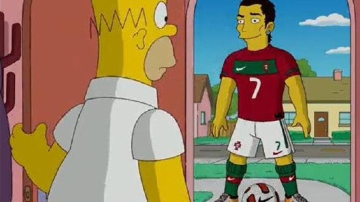 El día que Los Simpson y CR7 se mezclaron