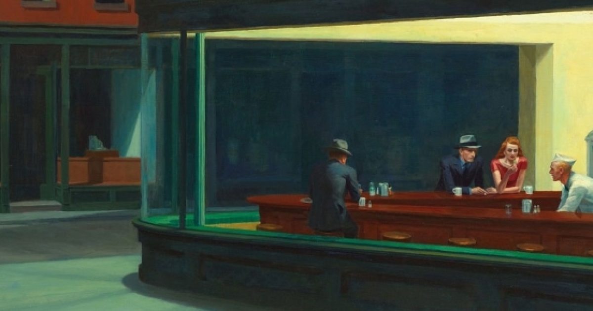 Il pittore Edward Hopper a Roma