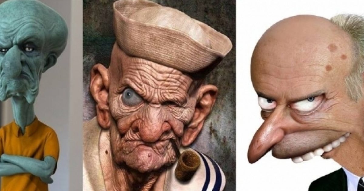 20 Personagens de desenhos animados realistas como você nunca viu