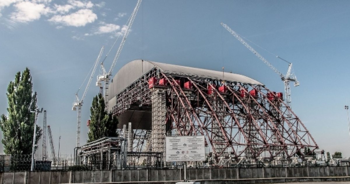 Chernobyl - final New Safe Confinement (NSC) nuclear reactor cover ...