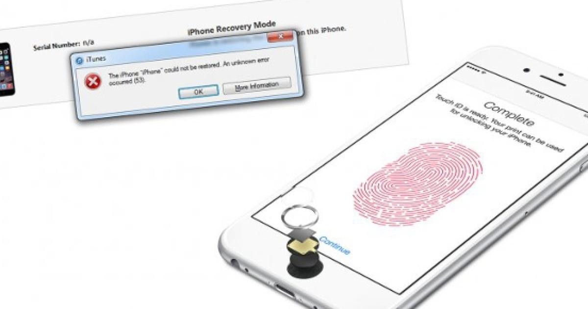 Apple, y el famoso Error 53 que deja inservible a iPhone
