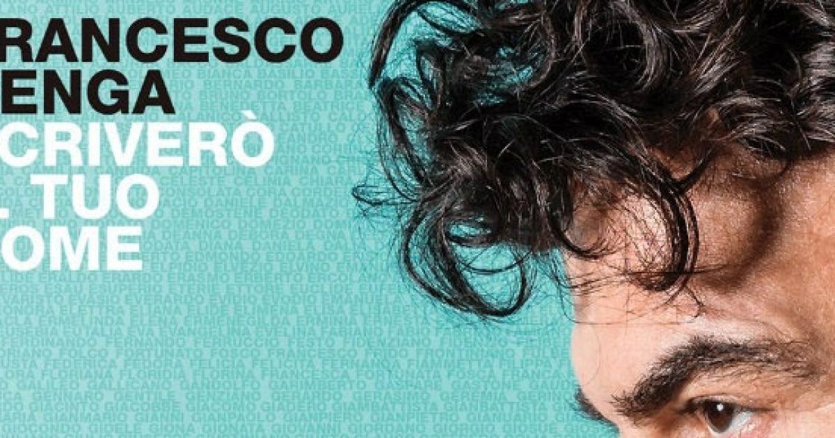 Renga, il nuovo album si chiama 'Scriverò il tuo nome'