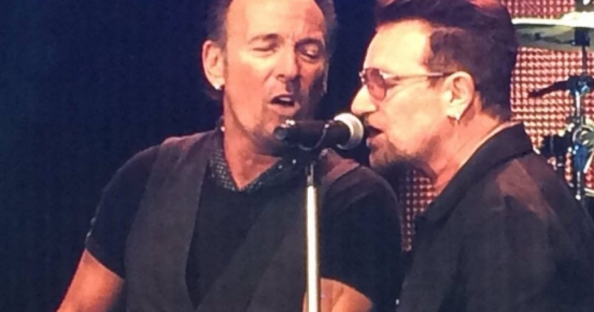 Bruce Springsteen, l’E Street Band e Bono Vox in concerto
