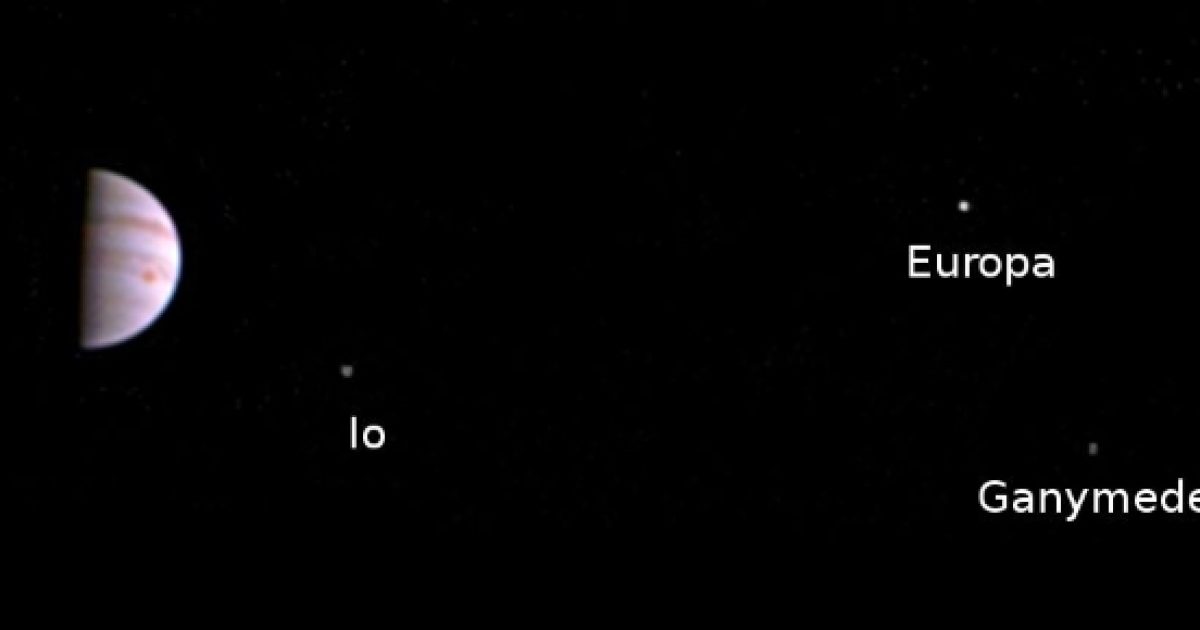 Juno sent the first image of Jupiter