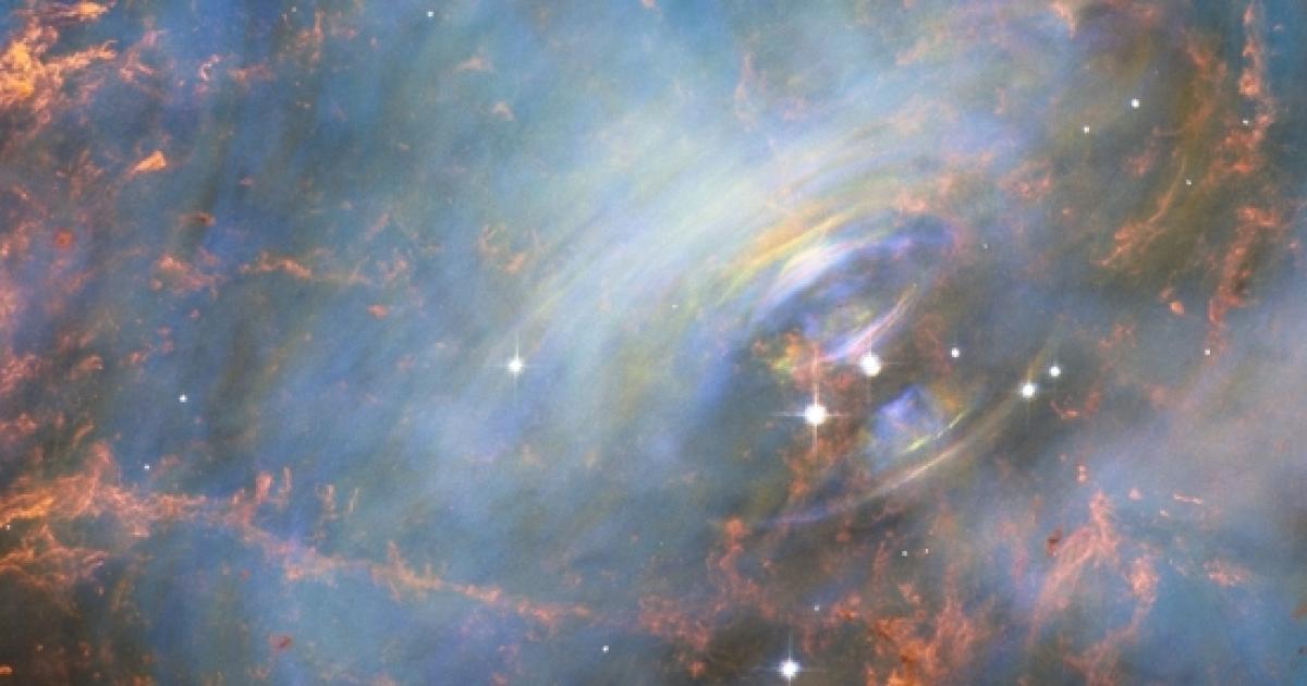 Hubble gets an image of a pulsar in the Crab Nebula
