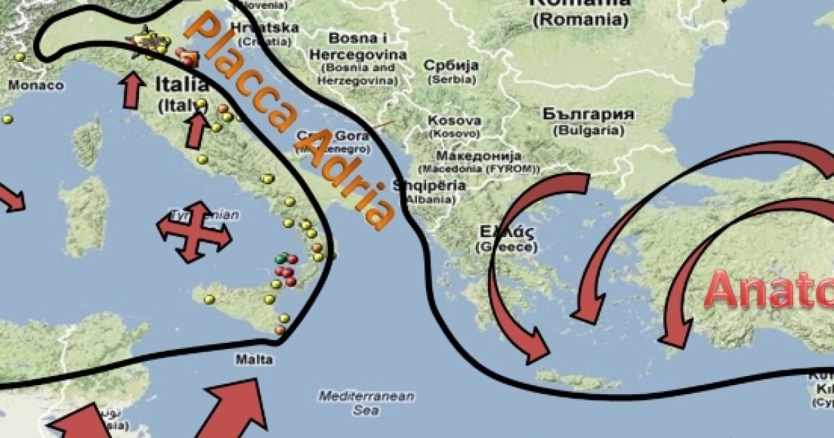 Origine e causa dei terremoti in Italia