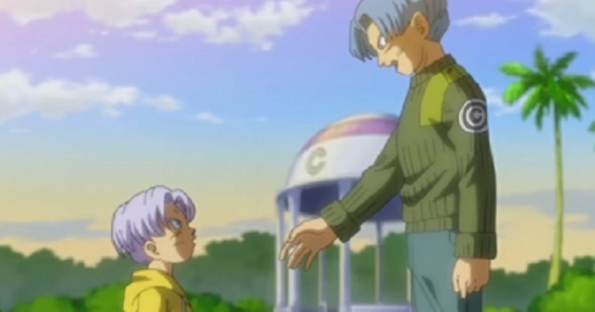 Trunks del futuro y su otro yo del presente, ¿sabes que le quiso dar ...