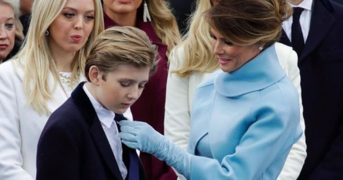 Barron Trump at his Dad’s presidential inauguration