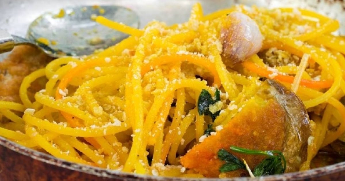 Spaghetti allo zafferano-Ricetta rivisitata dalla Lulu