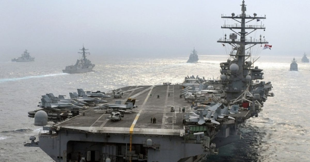 US Navy: Carrier strike group on full combat readiness, near North Korea