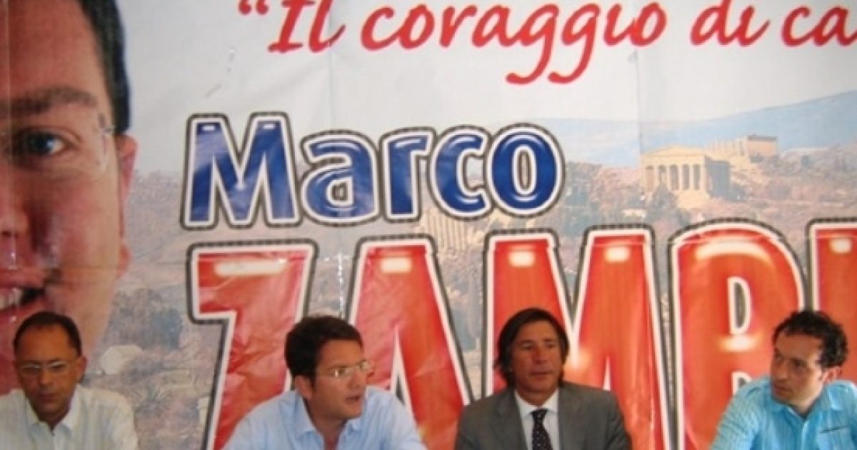 Marco Zambuto, ex leader del Pd, sostiene la candidata di Berlusconi in ...