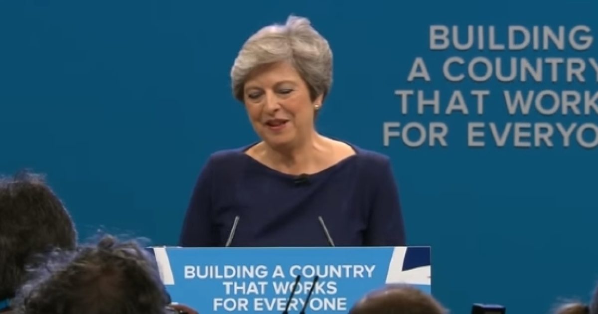 Pm Theresa Mays Keynote Speech Goes Horribly Wrong