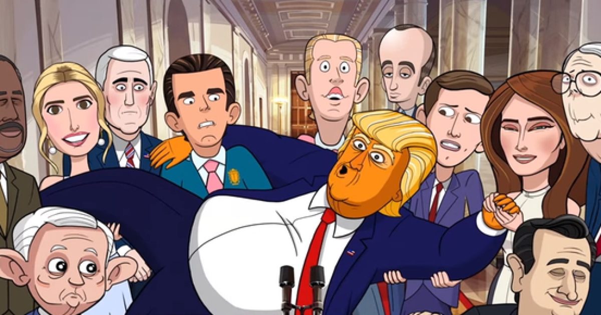 Stephen Colbert debuts 'Our Cartoon President' mocking Trump's entire ...
