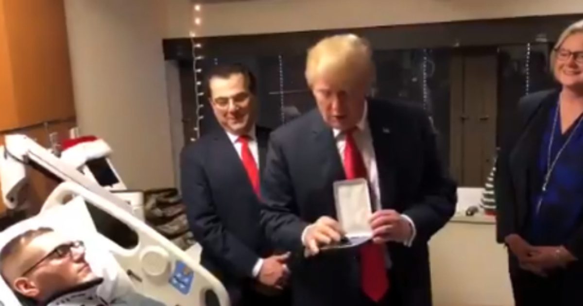 Trump trolled as 'draft dodger' after giving Purple Heart to wounded ...