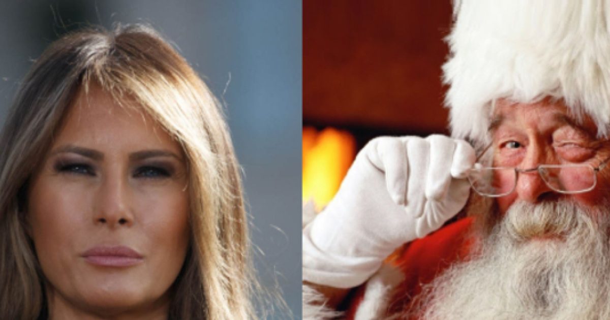Melania Trump destroyed on Twitter for Christmas Eve tweet about Santa ...