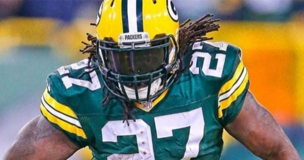 Green Bay Packers' Eddy Lacy is running, just not on dry land yet