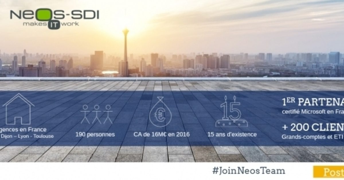 Neos-SDI recrute 60 consultants Microsoft en CDI