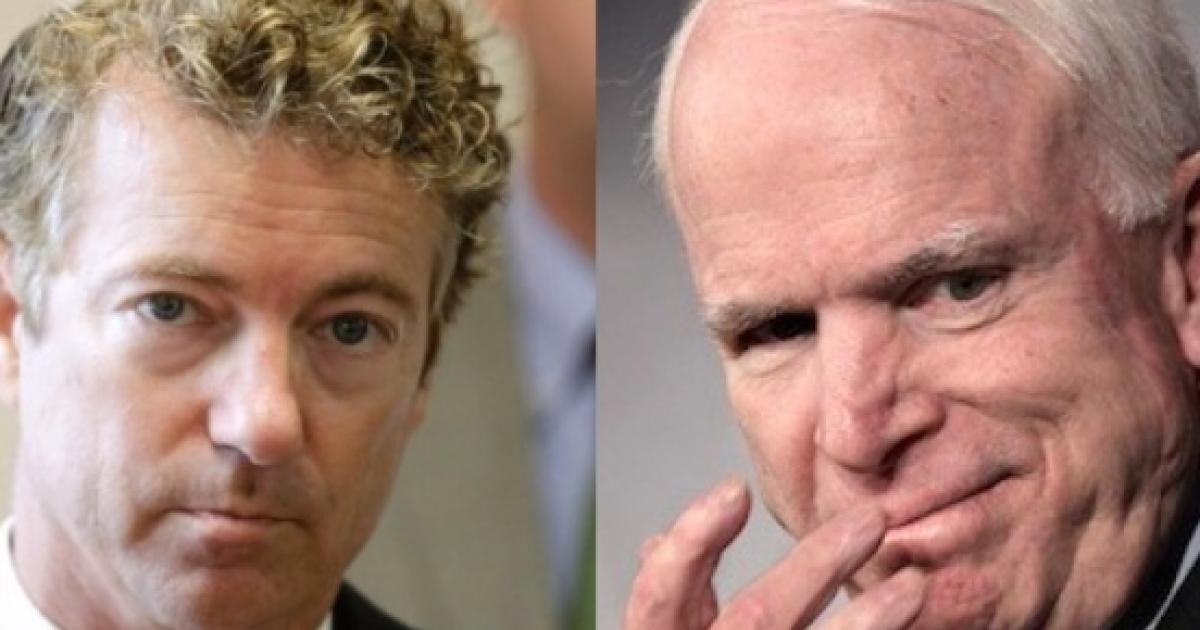 John Mccain Slams Rand Paul Youre Working For Putin