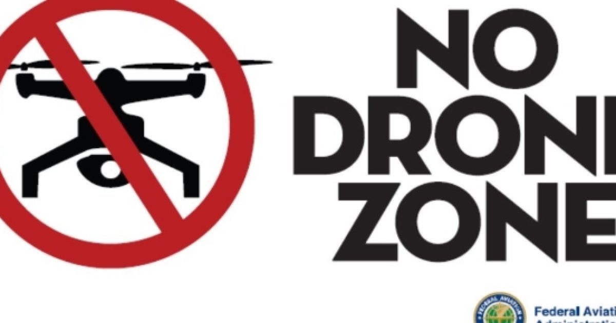 Warnings to drone operators, use caution to prevent dangerous situations
