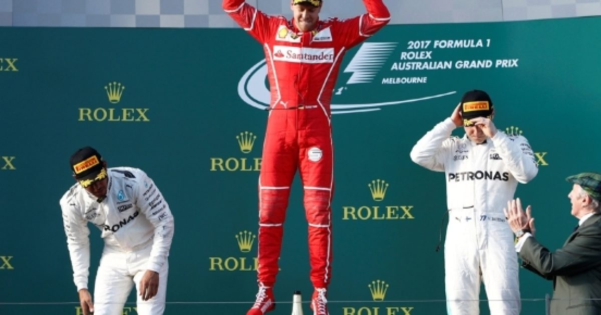 GP Australia Vettel: 'Questa è per tutti noi, grazie,grazie, grazie ...