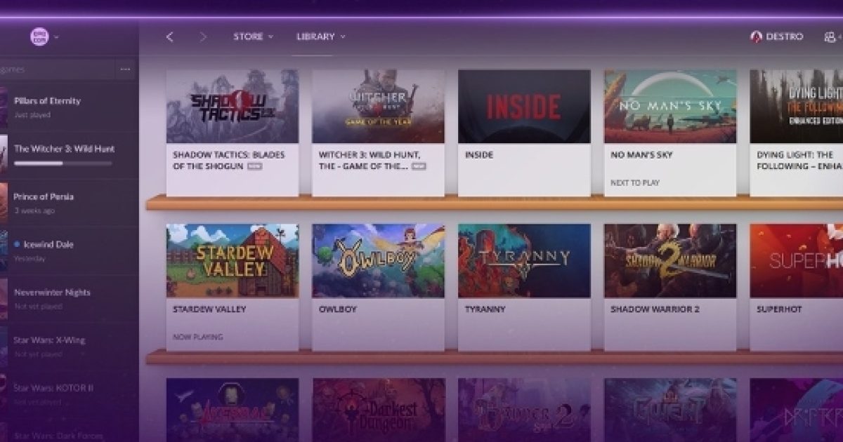 GOG Galaxy leaves Beta with release of version 1.2