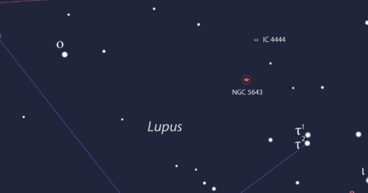 Supernova in the constellation Lupus so bright as to be seen with a ...