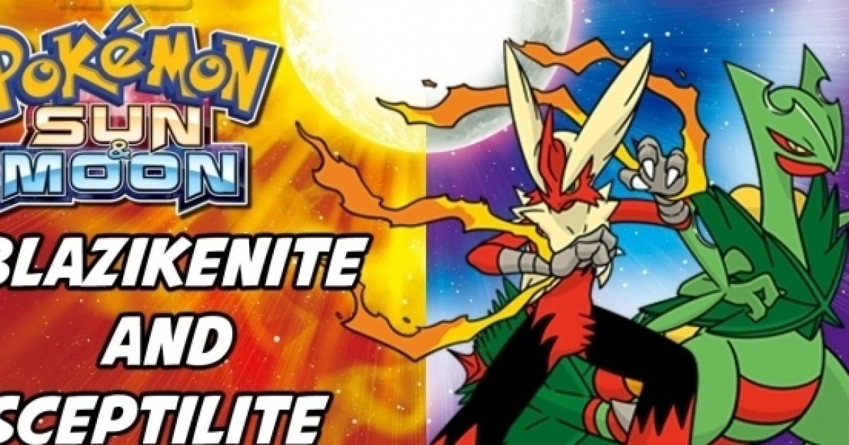 ‘Pokémon Sun and Moon’ April giveaway: Sceptilite, Blazikenite Mega Stones