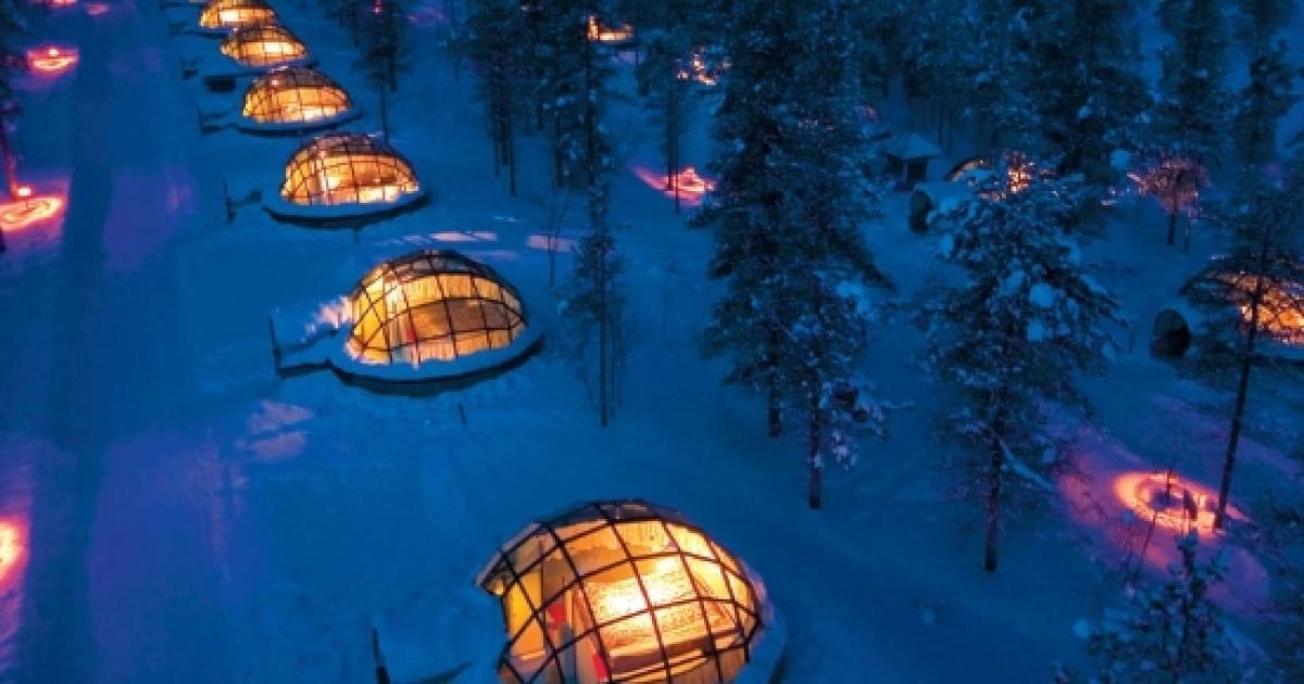 Stay in Finland glass huts as seen on 'The Bachelor'