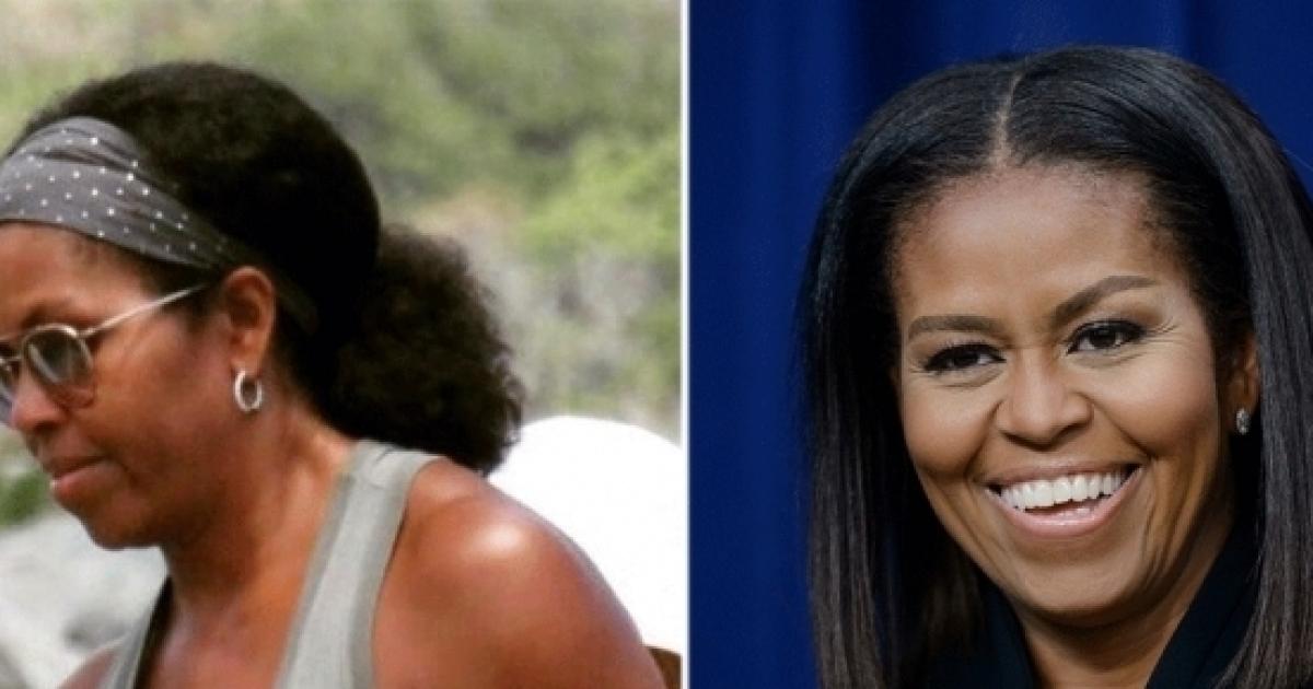 Former First Lady Michelle Obama goes natural with hairstyle