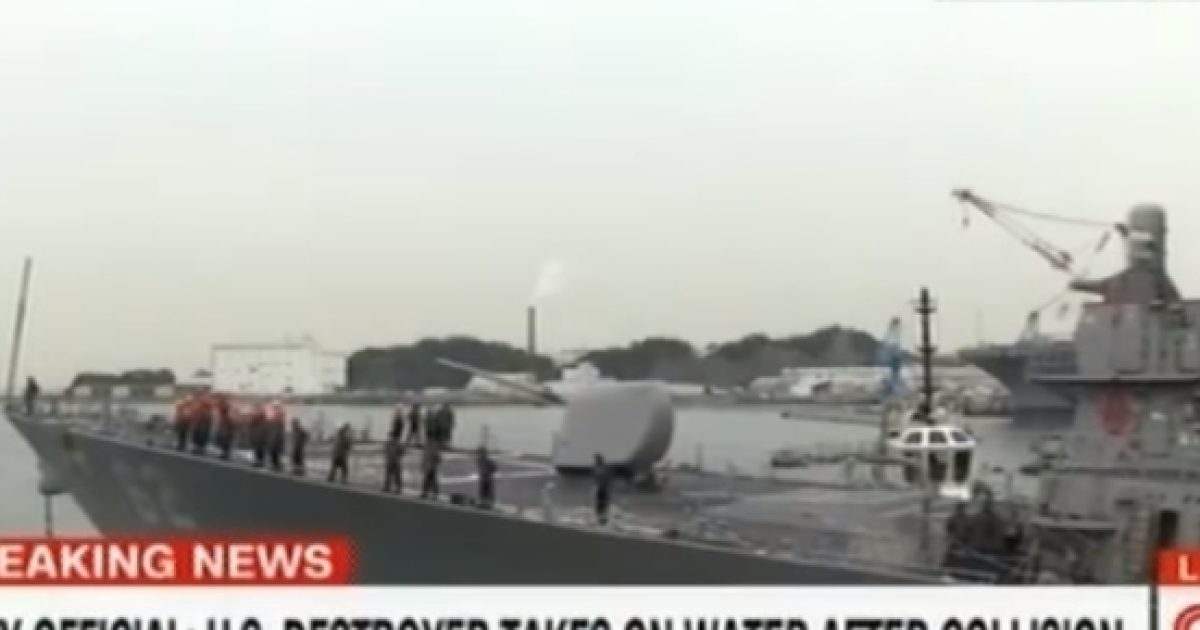 Sailors go missing, US Navy destroyer damaged after collision off Japan