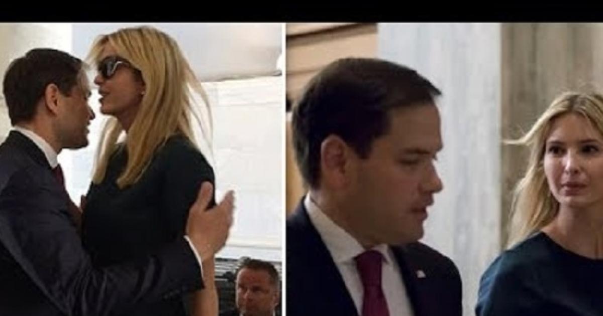 Image of Marco Rubio’s awkward Ivanka Trump hug goes viral