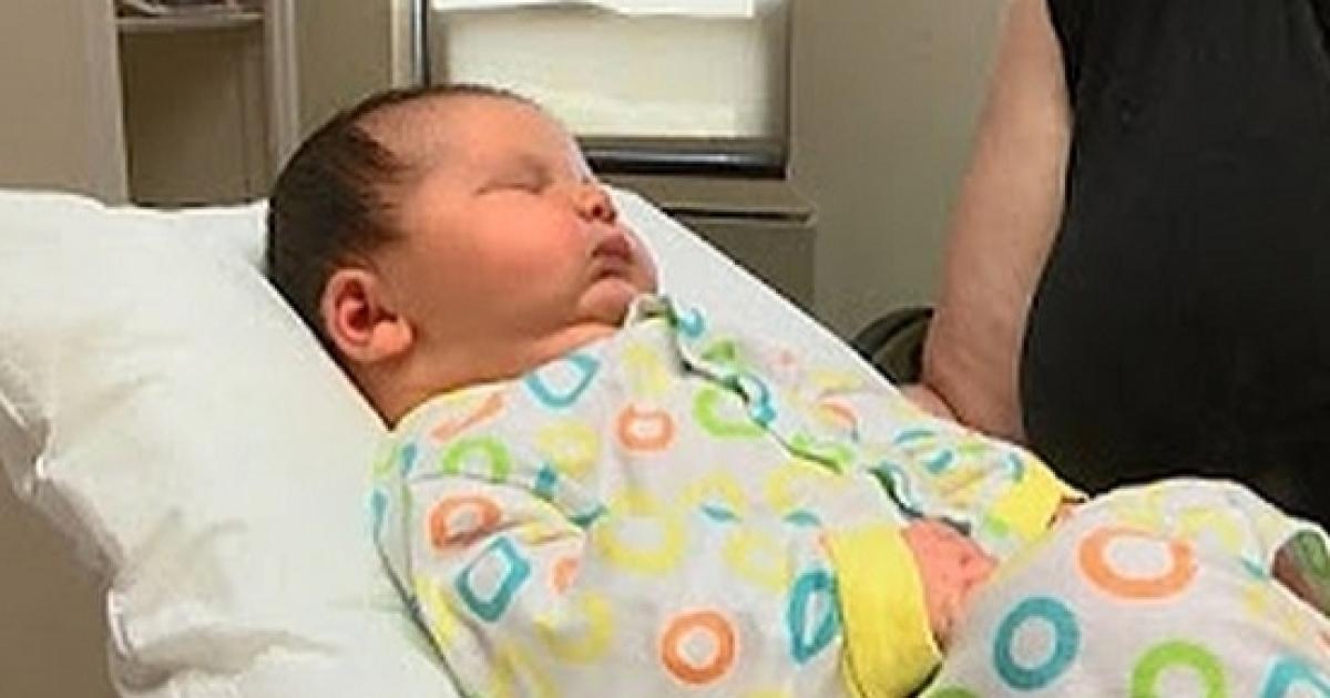 Mother gives birth to 14.4-pound baby