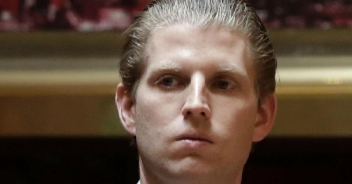Eric Trump torched on Twitter after tweet about stealing from children ...