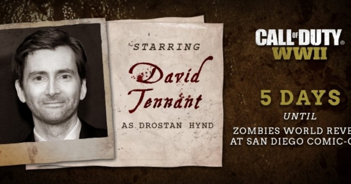 ‘Call of Duty: WWII’ ‘Dr.Who’ actor unveiled as Zombies Mode’s Drostan Hynd