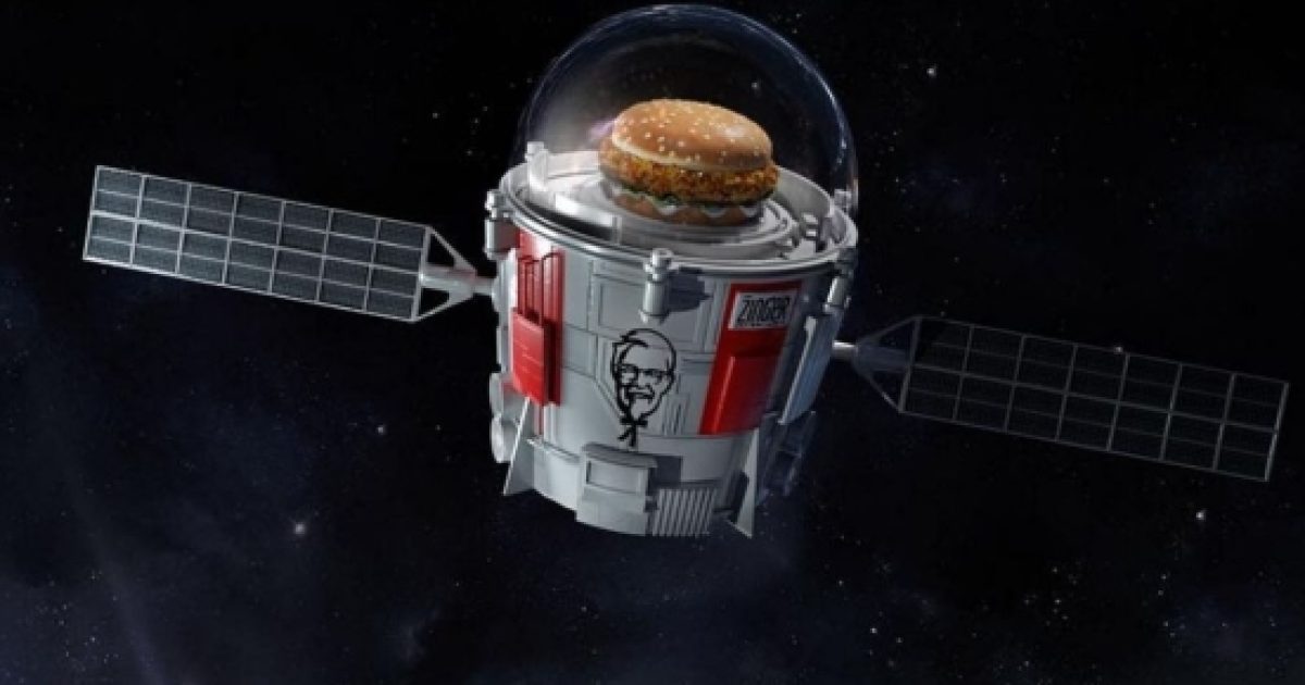 A KFC Zinger and other weird things launched into space