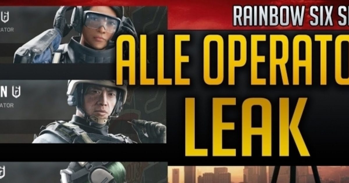 'Rainbow Six Siege' new operators leaked with names and abilities