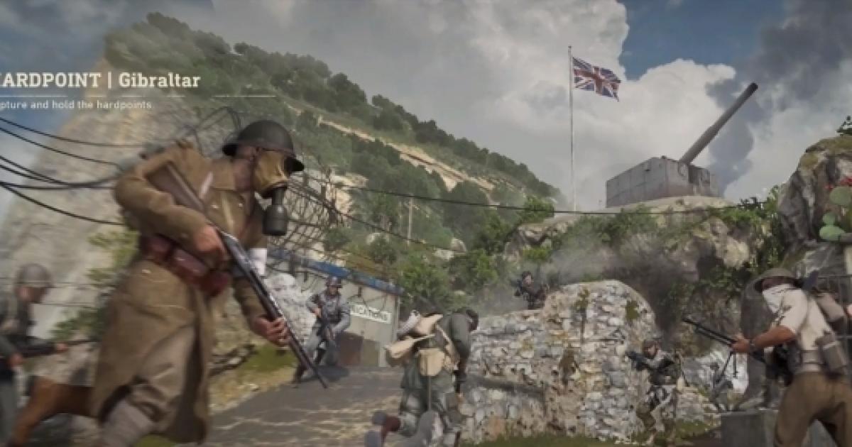 'Call of Duty: WWII' Hardpoint in the game shown in Gibraltar & other maps