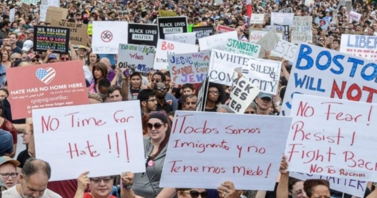 Counter-protestors overshadow controversial ‘free speech’ rally in Boston