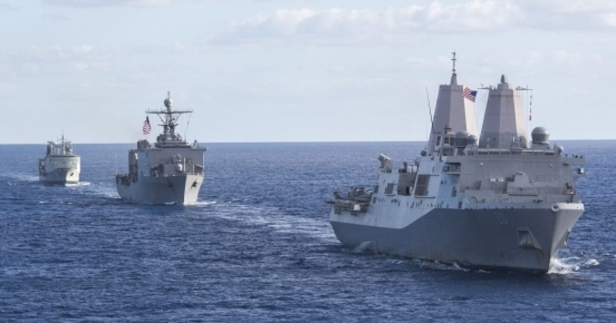 Four front-line U.S. Navy warships collide or run aground