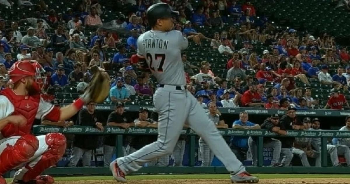 Giancarlo Stanton hits 46th home run, Marlins defeat Phillies 12-8