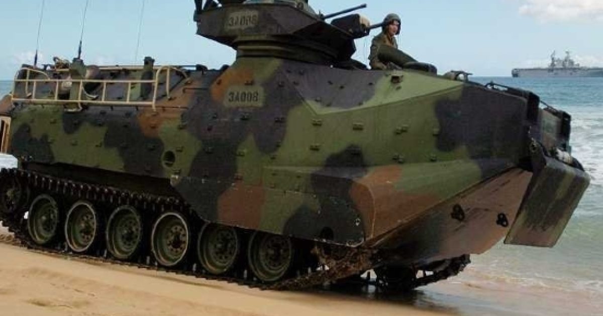 Marine Amphibious vehicles used in rescue operations for search-rescue