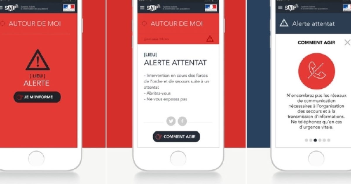 Les limites de l'application Alerte Attentat